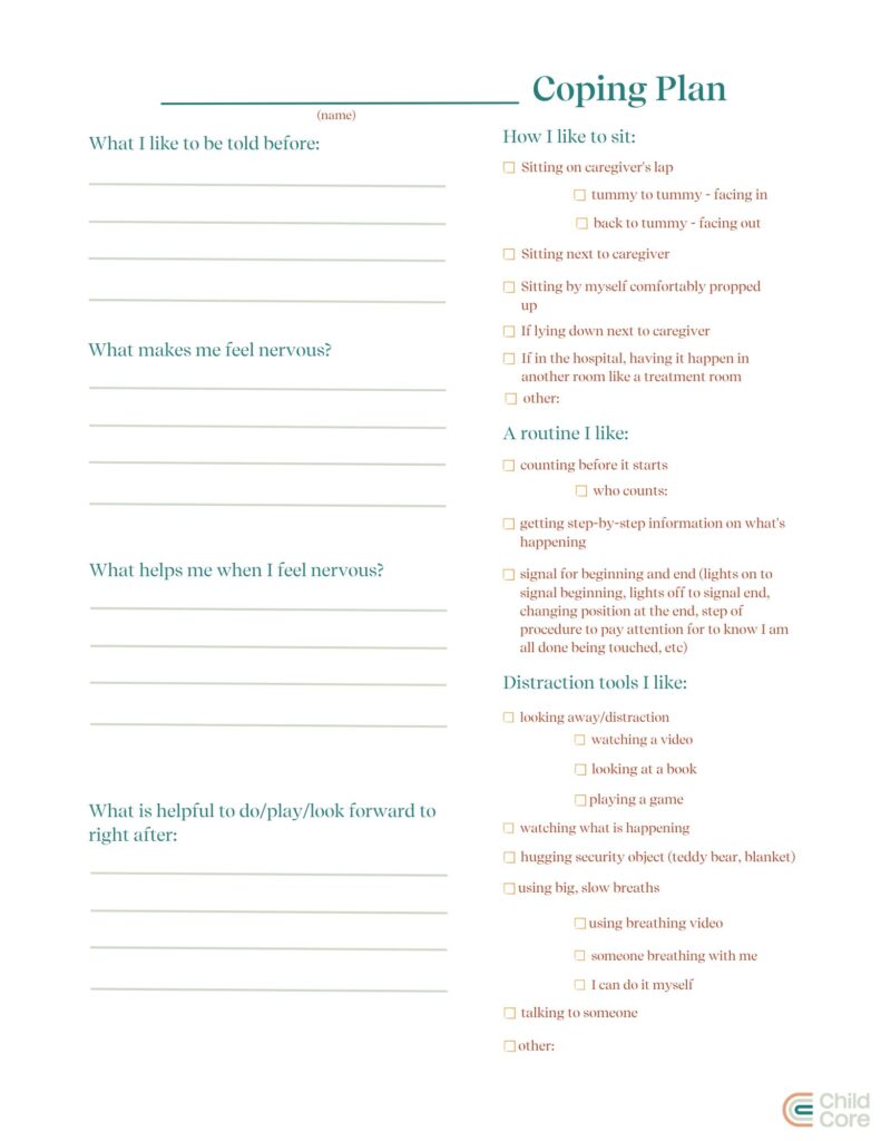 Coping Plans - Child Core