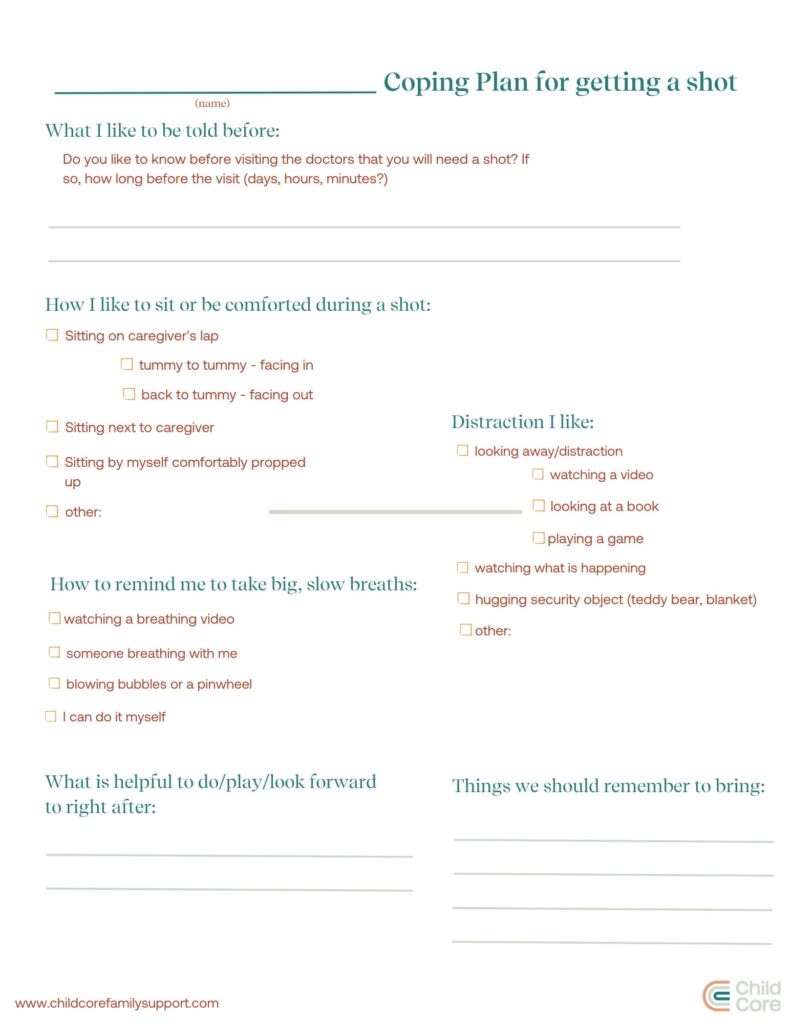 Coping Plans - Child Core